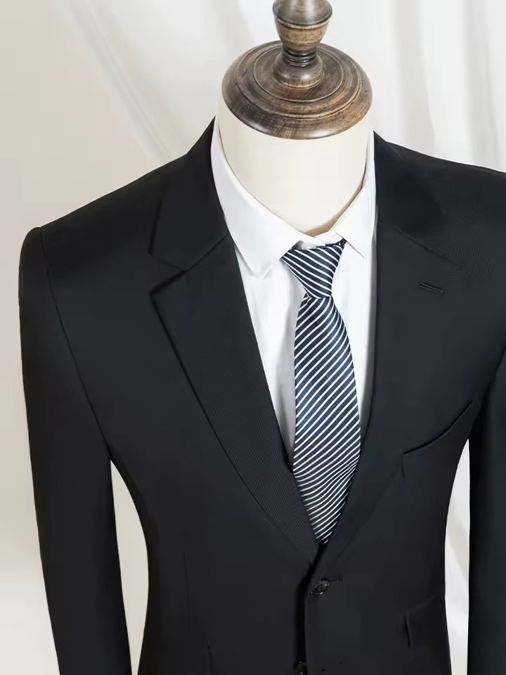 ST Cassy 2 piece set Classic men's suit Classic Slim-Fit 2-Button Desi ...